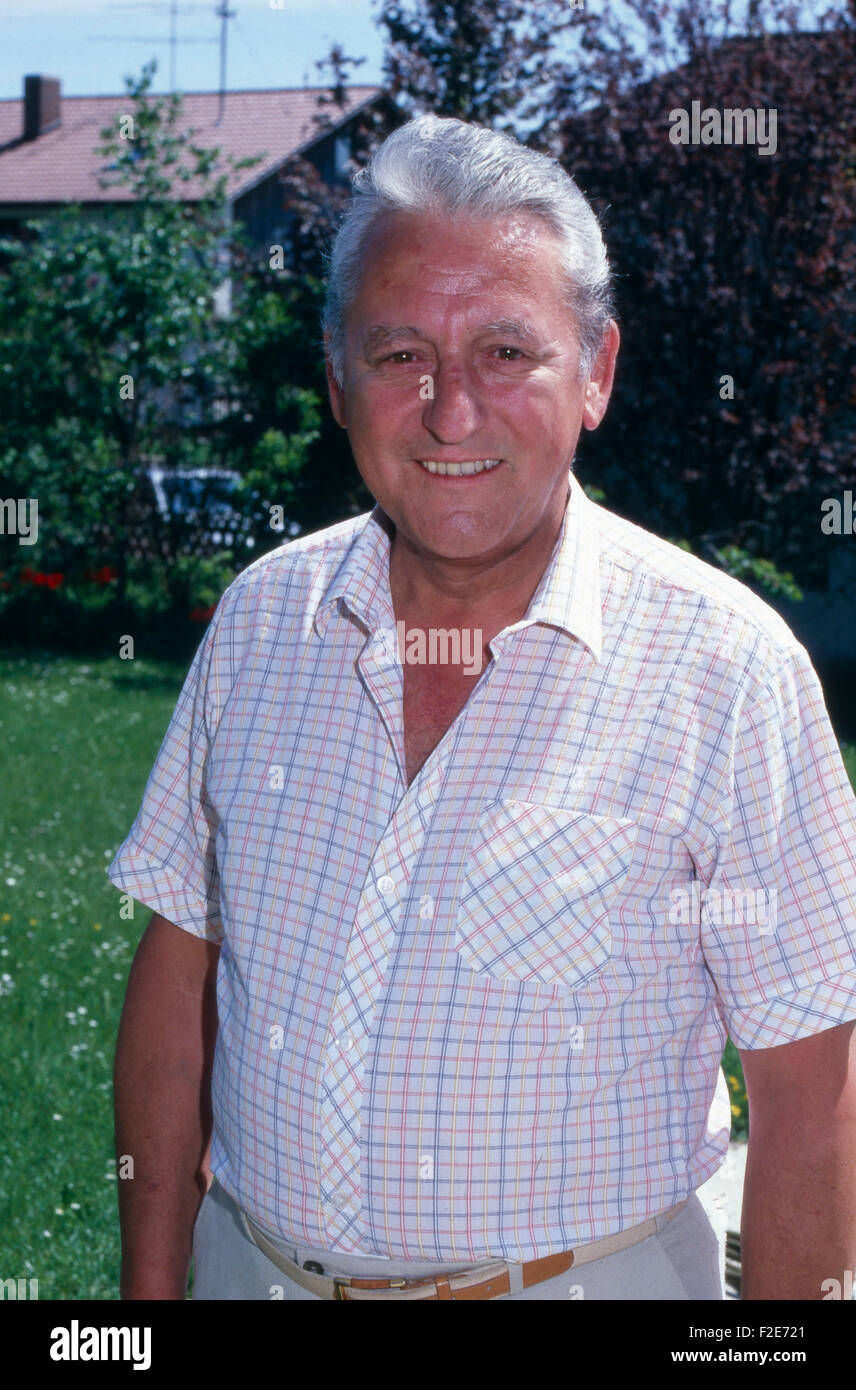 Der deutsche volkstümliche Schauspieler Maxl Graf, Deutschland 1980er ...