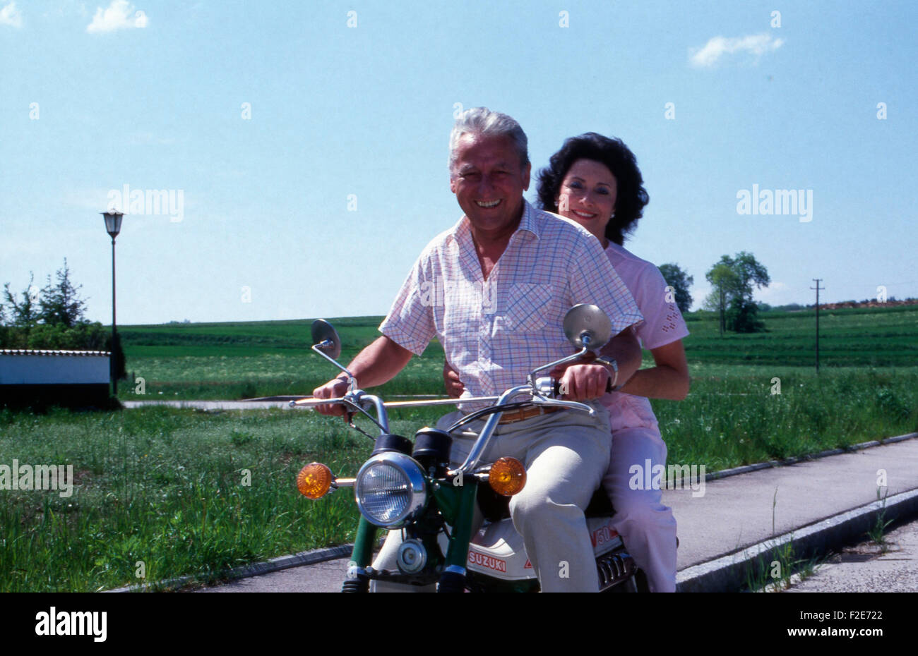 Deutschen volkstümlichen Sänger Maxl Graf und Lydia Huber auf einem ...