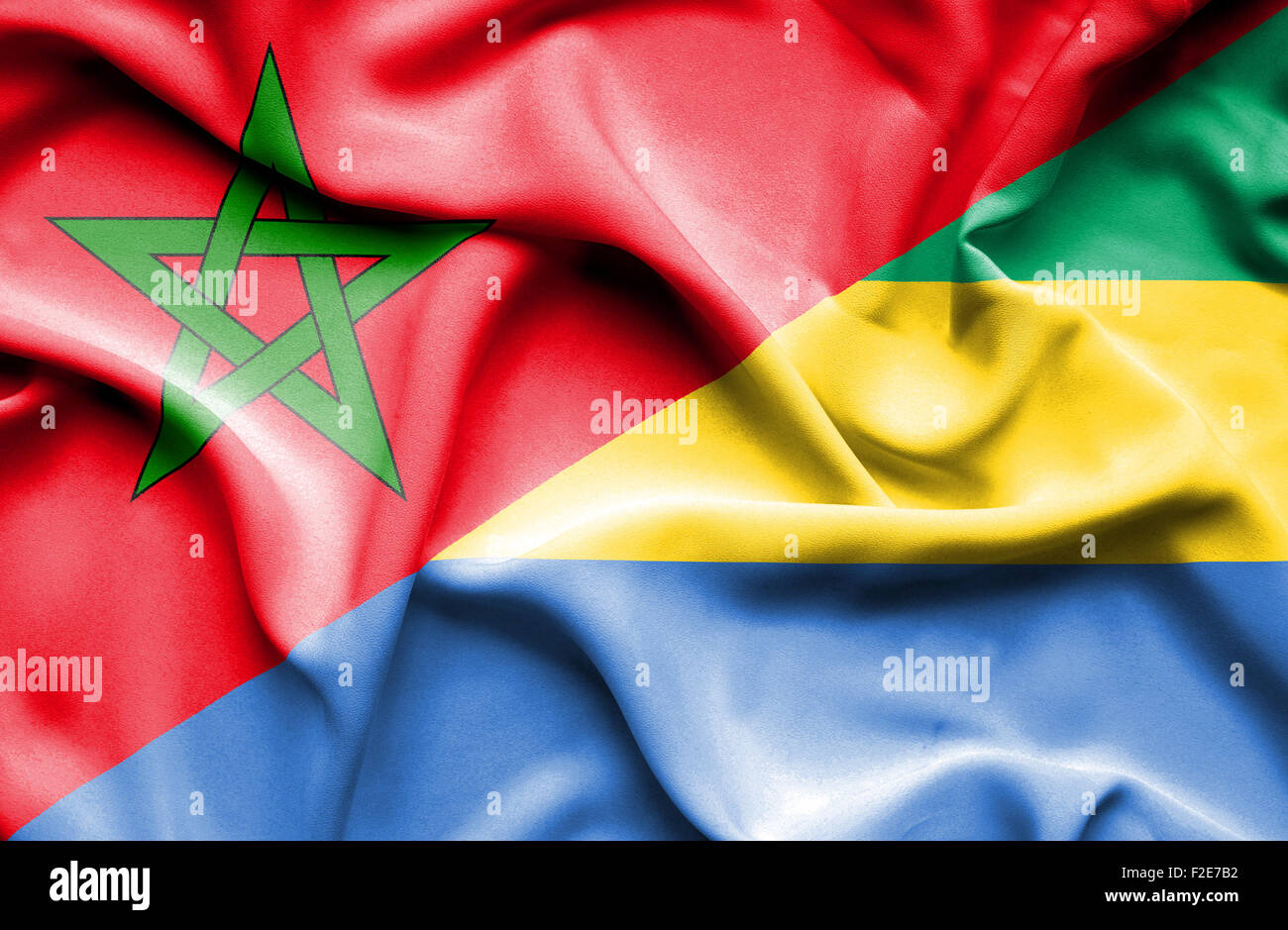 Morocco gabon flag hi-res stock photography and images - Alamy