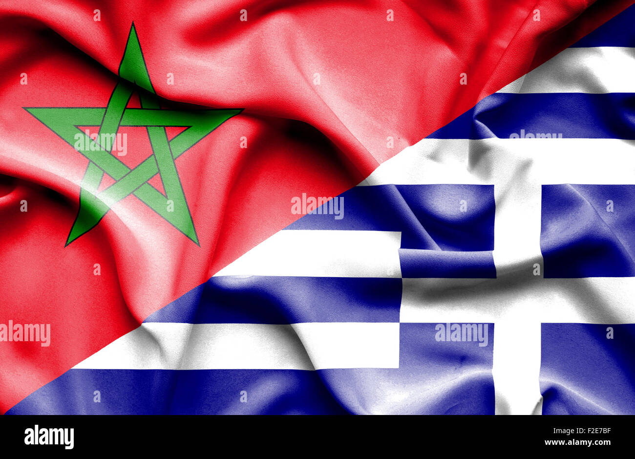 Greece morocco flag hi-res stock photography and images - Alamy