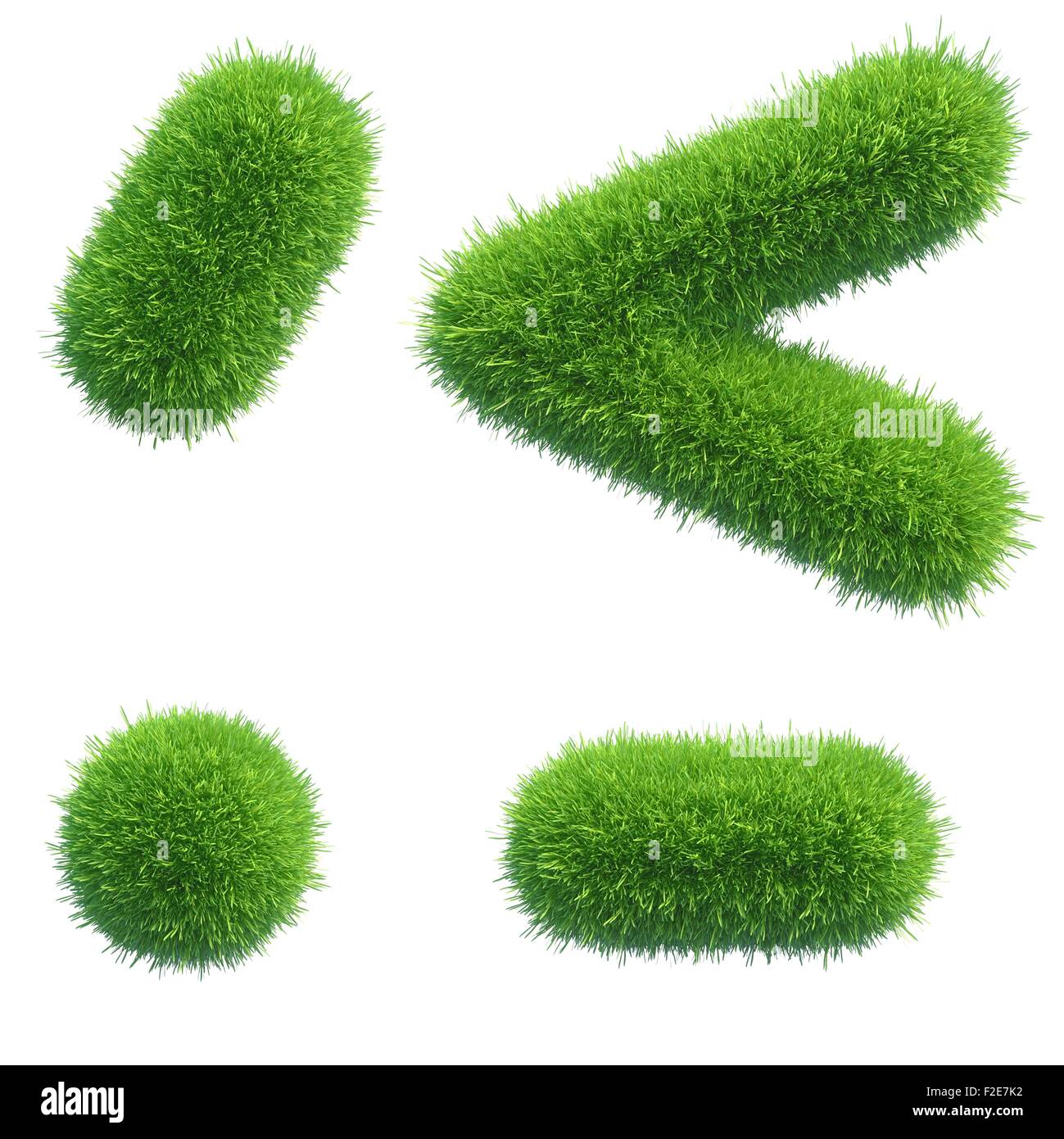green grass punctuation Stock Photo - Alamy