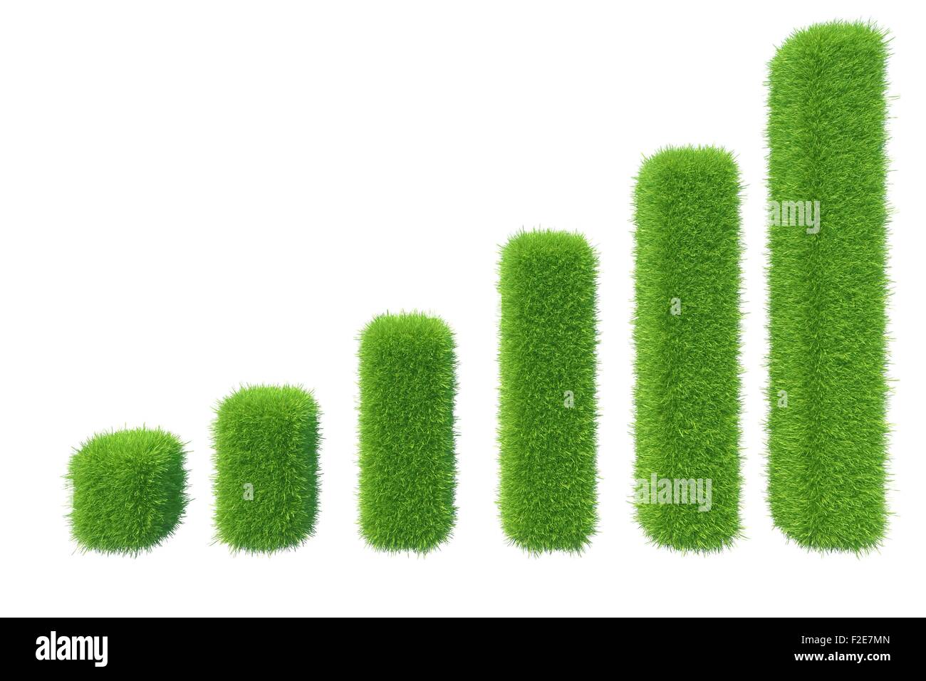 green grass business graph Stock Photo - Alamy