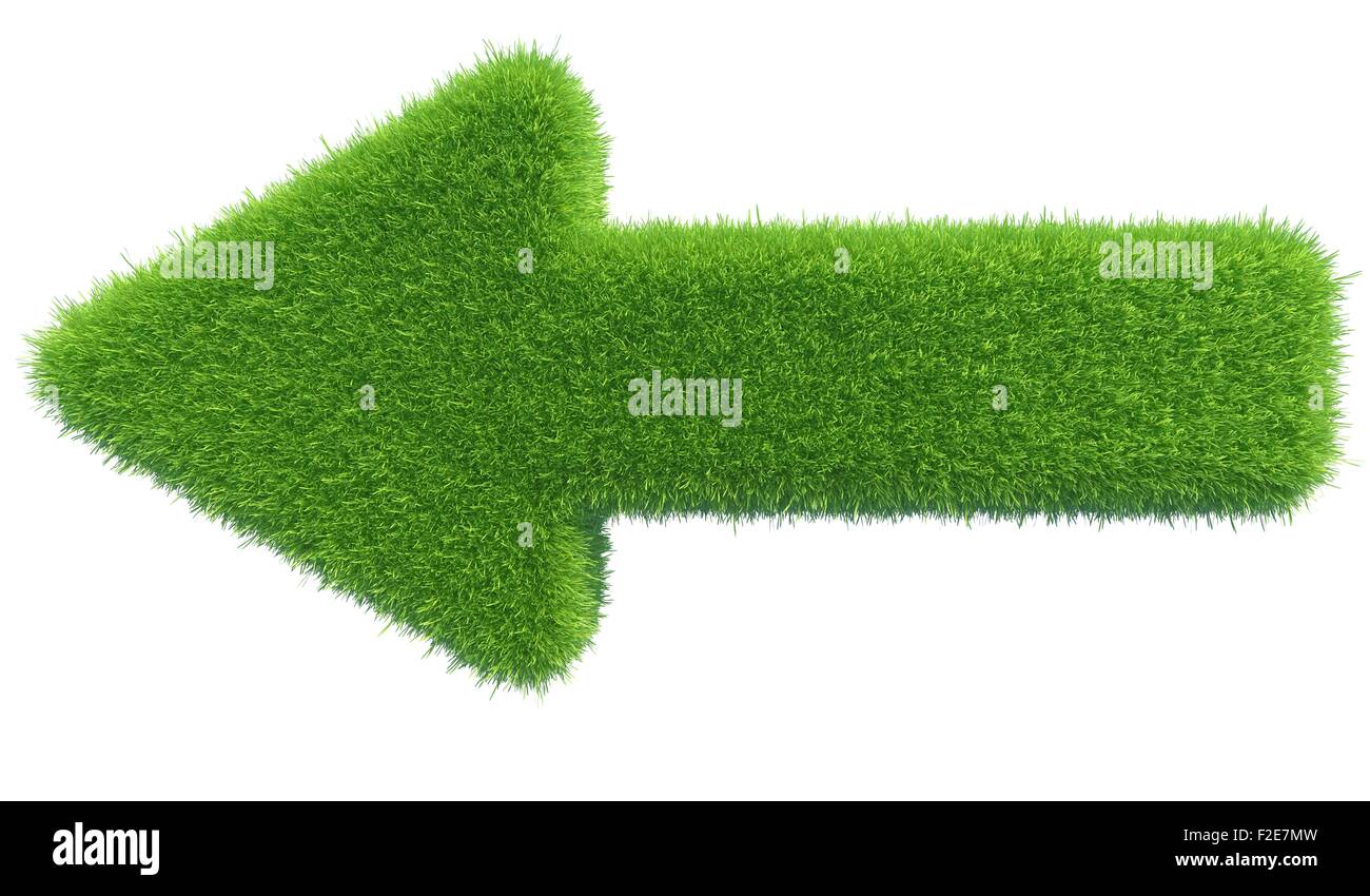 green grass arrow Stock Photo - Alamy
