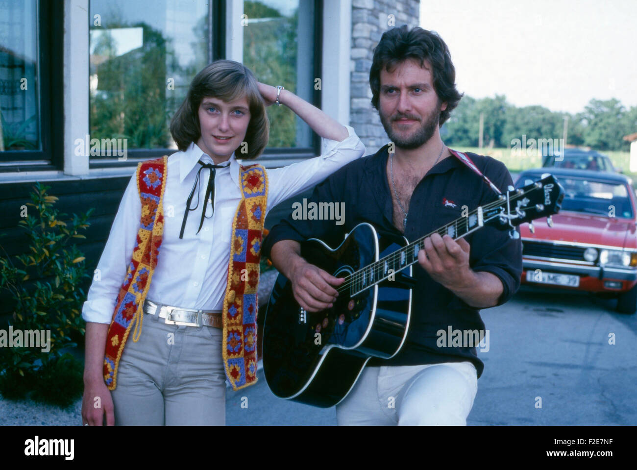 Deutschen Sänger Patty Landers und Tom Hagen in Übersee am Chiemsee ...