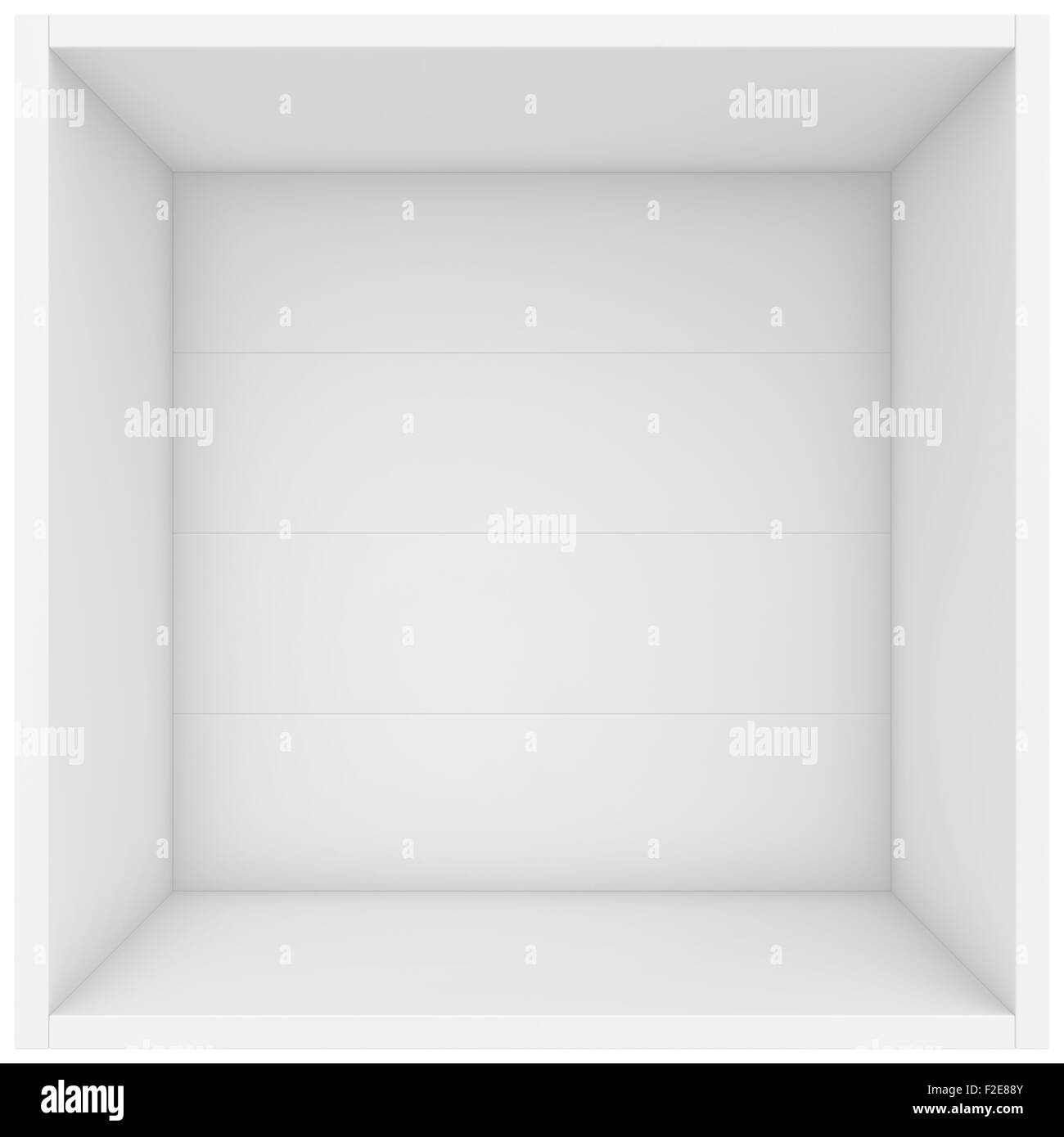 shelf box. 3d render on white background Stock Photo - Alamy