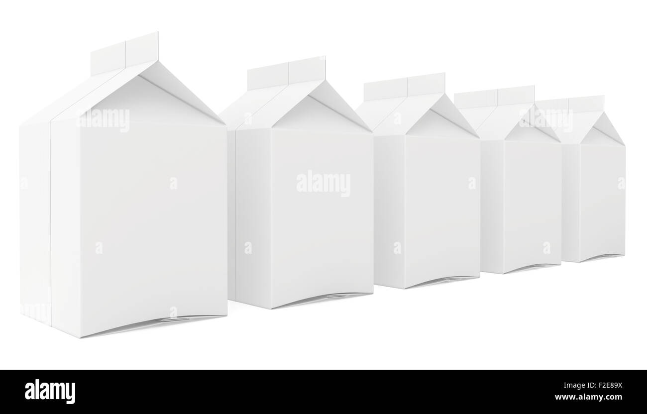 Milk juice carton boxes Cut Out Stock Images & Pictures - Alamy