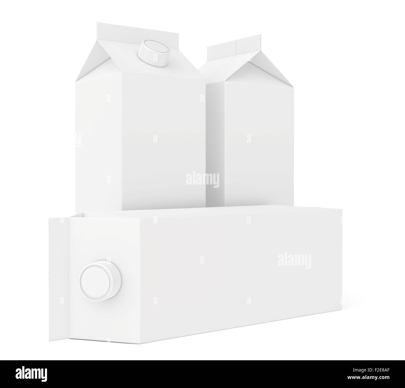 White empty packet juice milk hi-res stock photography and images - Alamy