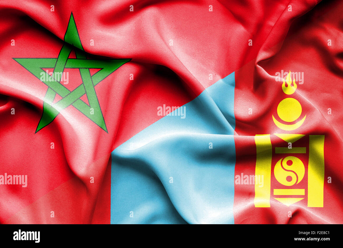 Morocco mongolia flag hi-res stock photography and images - Alamy