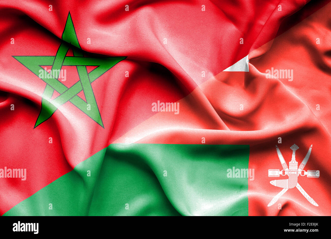 Morocco oman flag hi-res stock photography and images - Alamy