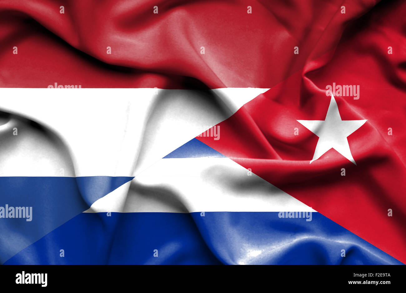 Waving flag of Cuba and Stock Photo - Alamy