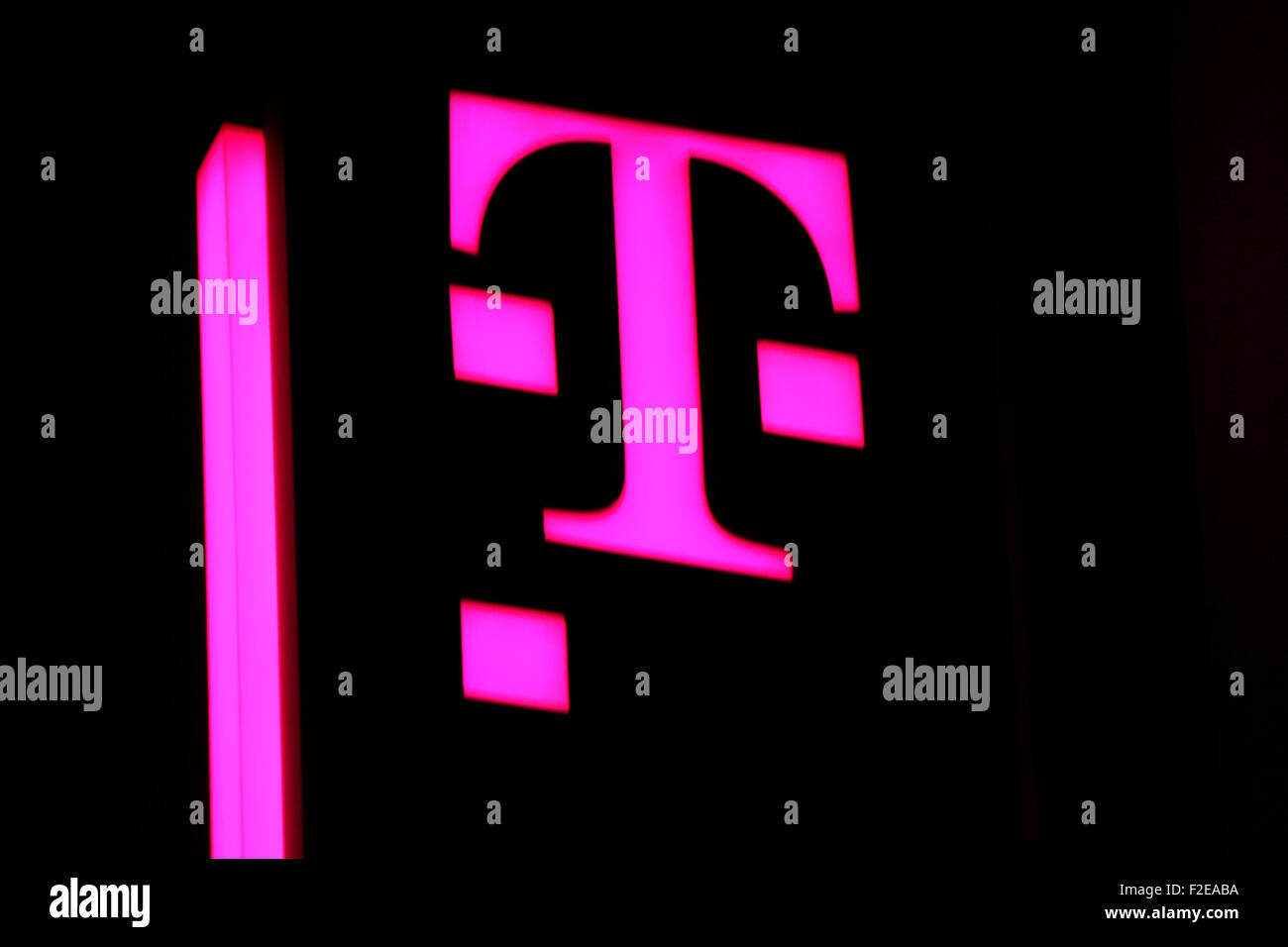 NOVEMBER 2013 - BERLIN: brands: the logo of the telecommunication ...