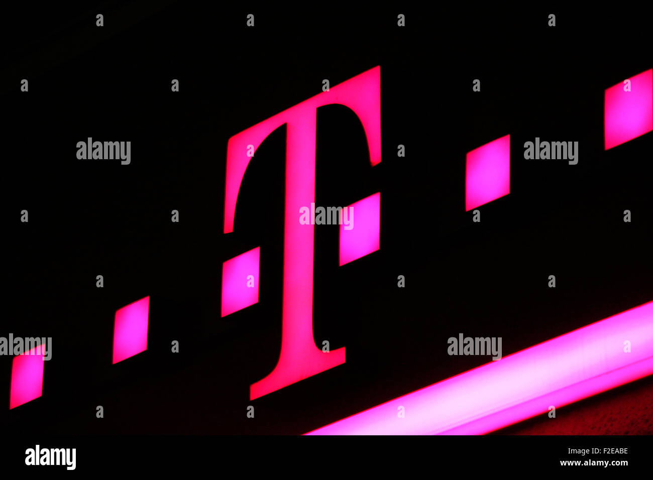 NOVEMBER 2013 - BERLIN: brands: the logo of the telecommunication ...