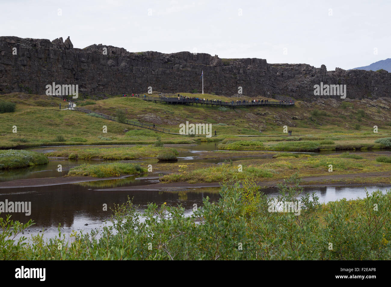 Thingvellir National Park, rift valley in Iceland Stock Photo - Alamy