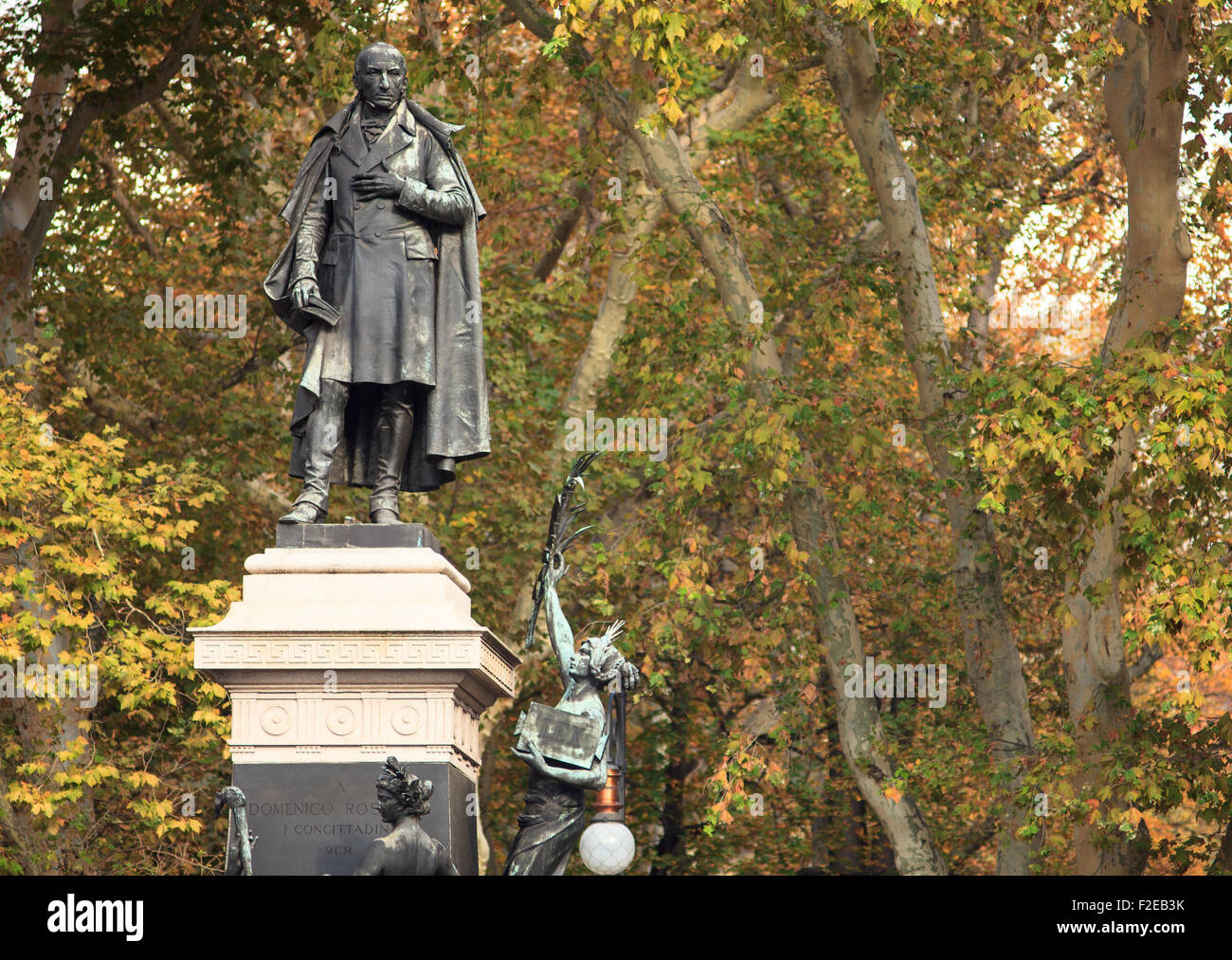 View of Domenico Rossetti monument in Trieste Stock Photo - Alamy