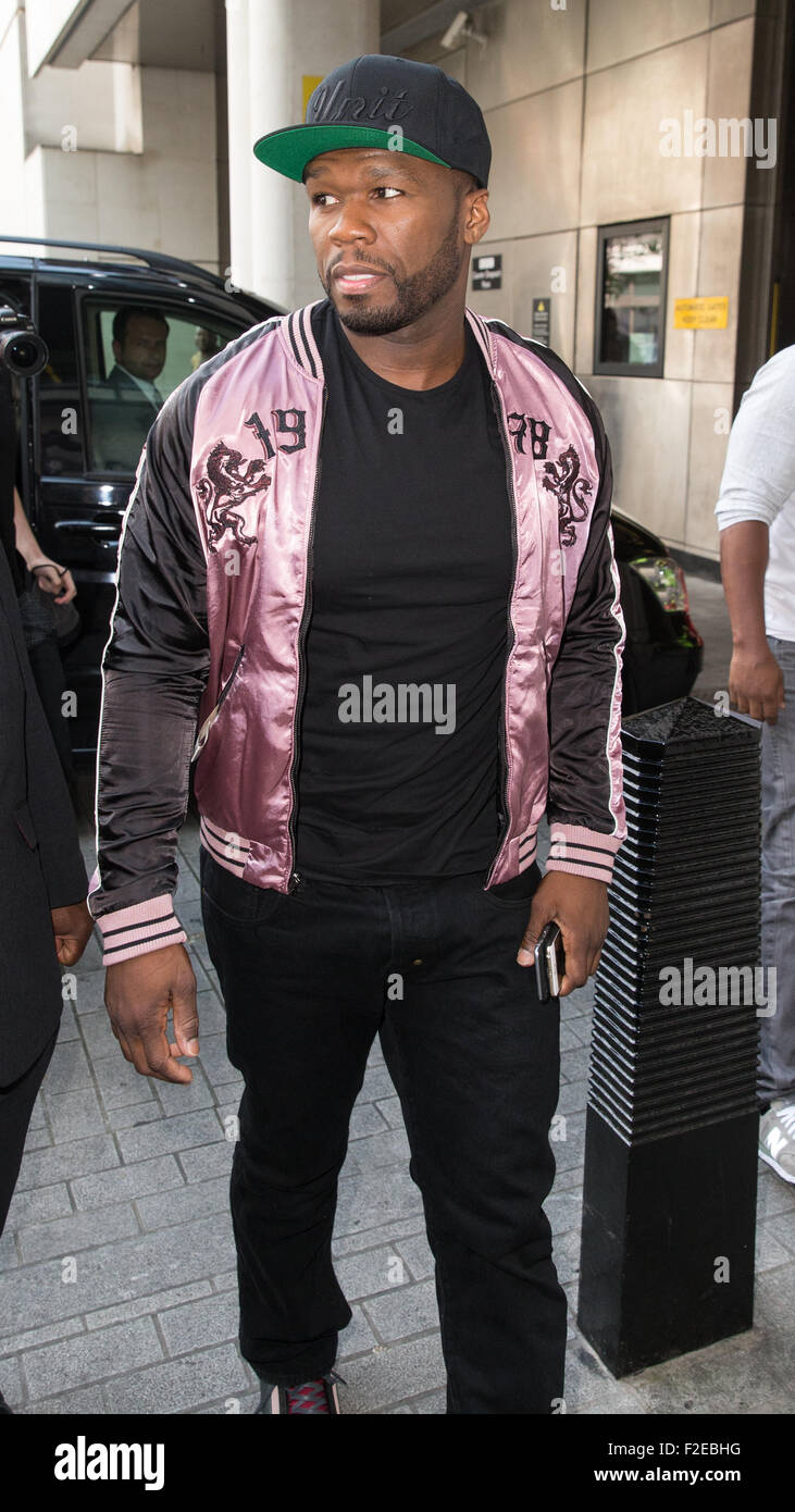 50 Cent arriving the BBC Radio 1 studios Featuring: 50 Cent, Curtis ...