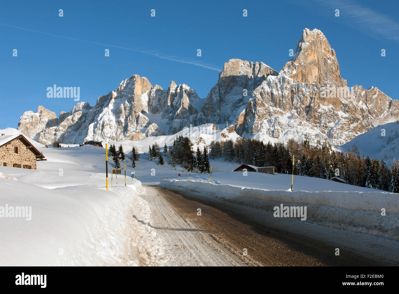Passo Rolle, in the Dolomites region of Northern Italy Stock Photo - Alamy