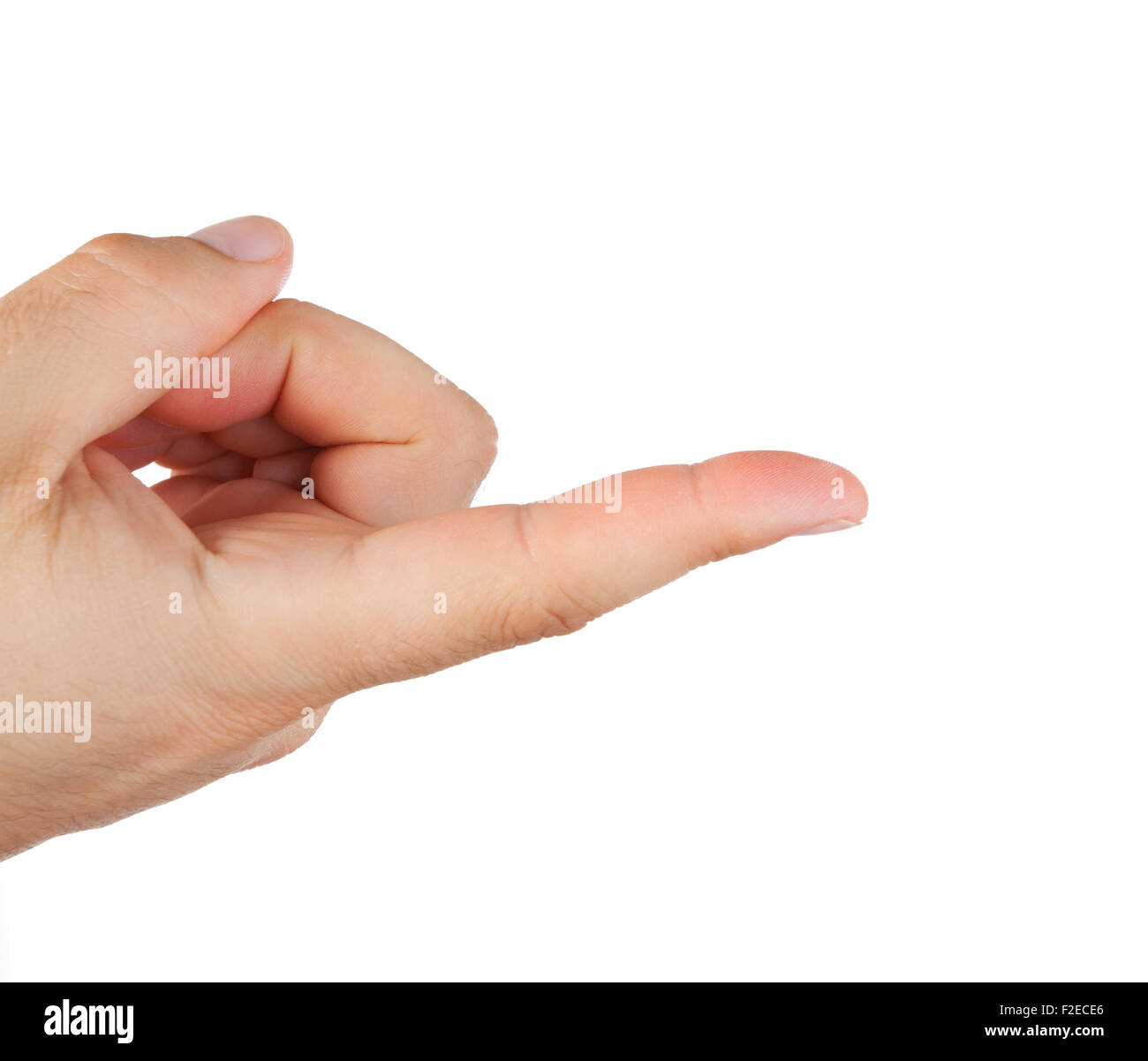 Hand with index finger isolated on white background Stock Photo - Alamy
