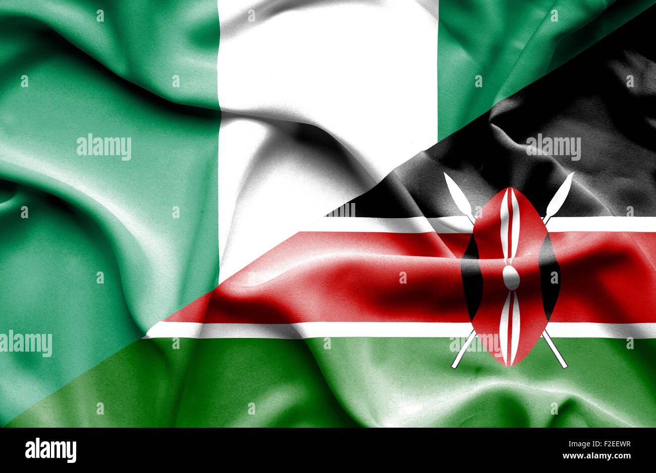 Nigeria kenya flag hi-res stock photography and images - Alamy