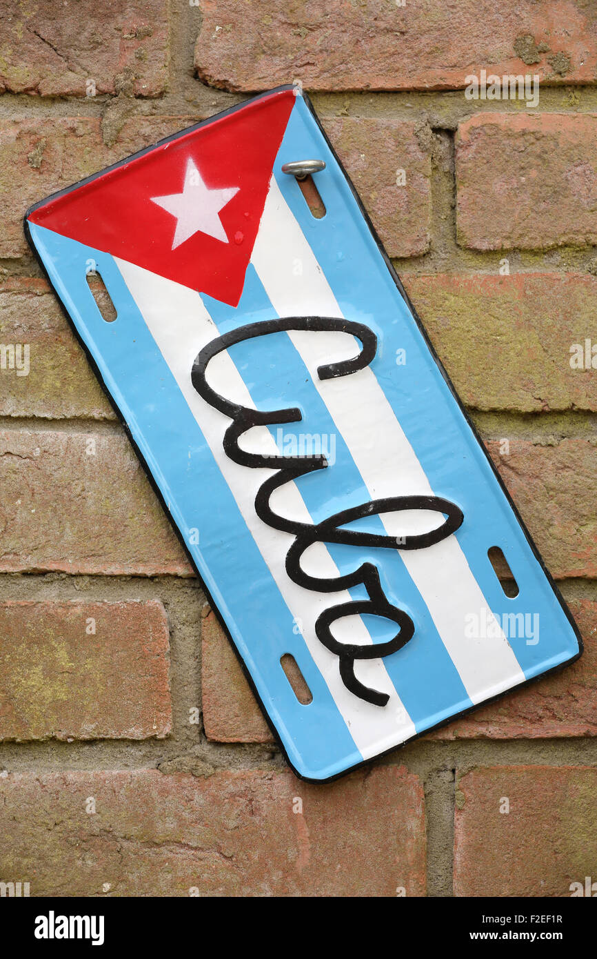 Cuba flag wall hi-res stock photography and images - Alamy
