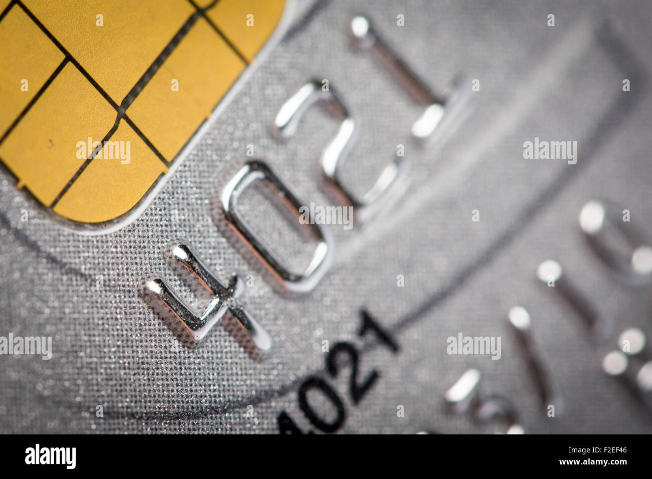 Close up of a silver credit card Stock Photo - Alamy