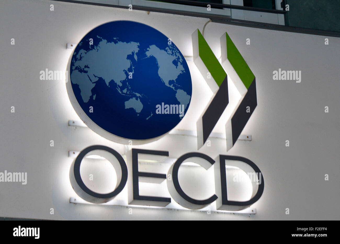 Logo: "OECD", Berlin Stock Photo - Alamy
