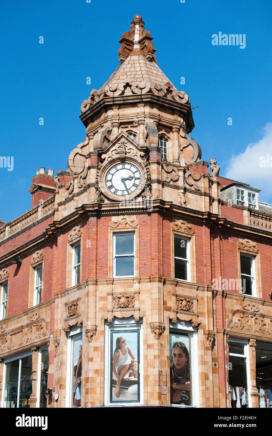 Clock Tower, Briggate , Leeds, Yorkshire, England, UK Stock Photo - Alamy