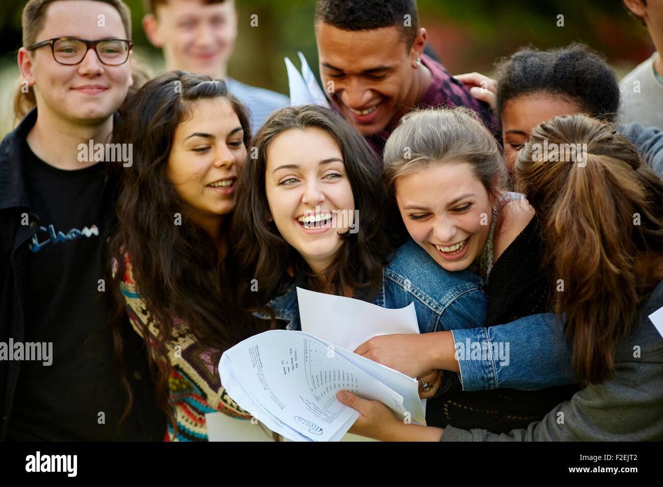 2015 A level results at Parrswood High School Didsbury in South ...