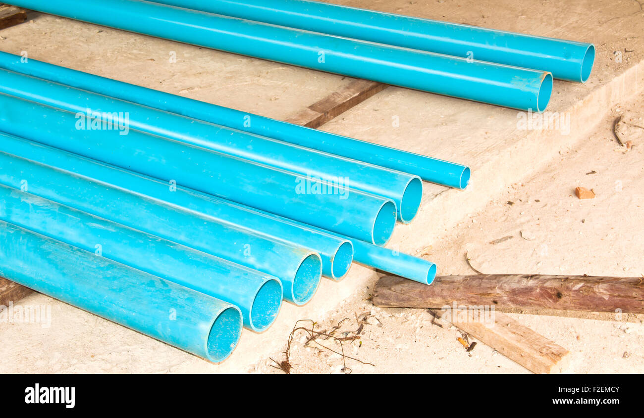 Installation of sewer within the building Stock Photo - Alamy