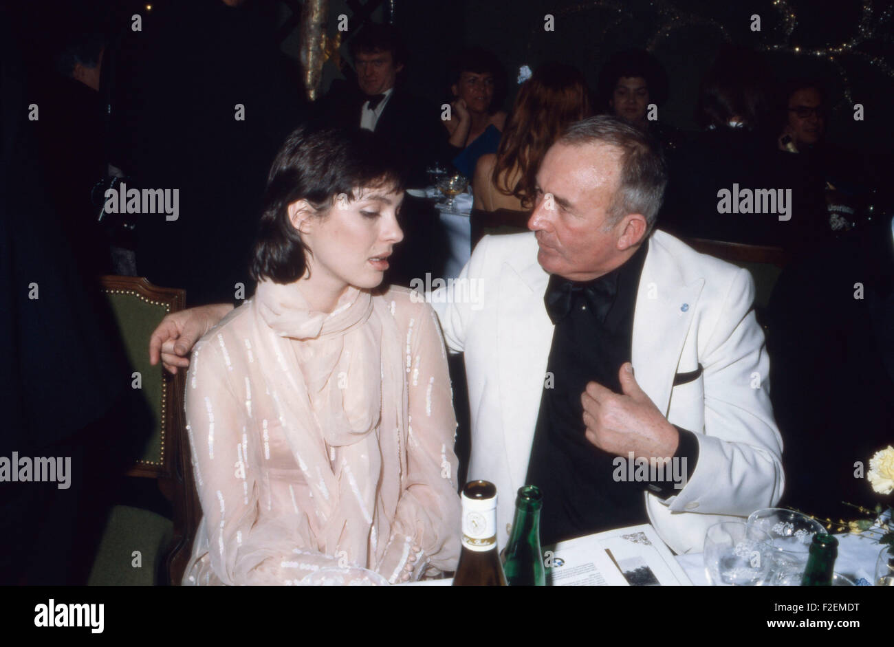 Deutsche Schauspielerin Sabine von Maydell und der Journalist Franz ...