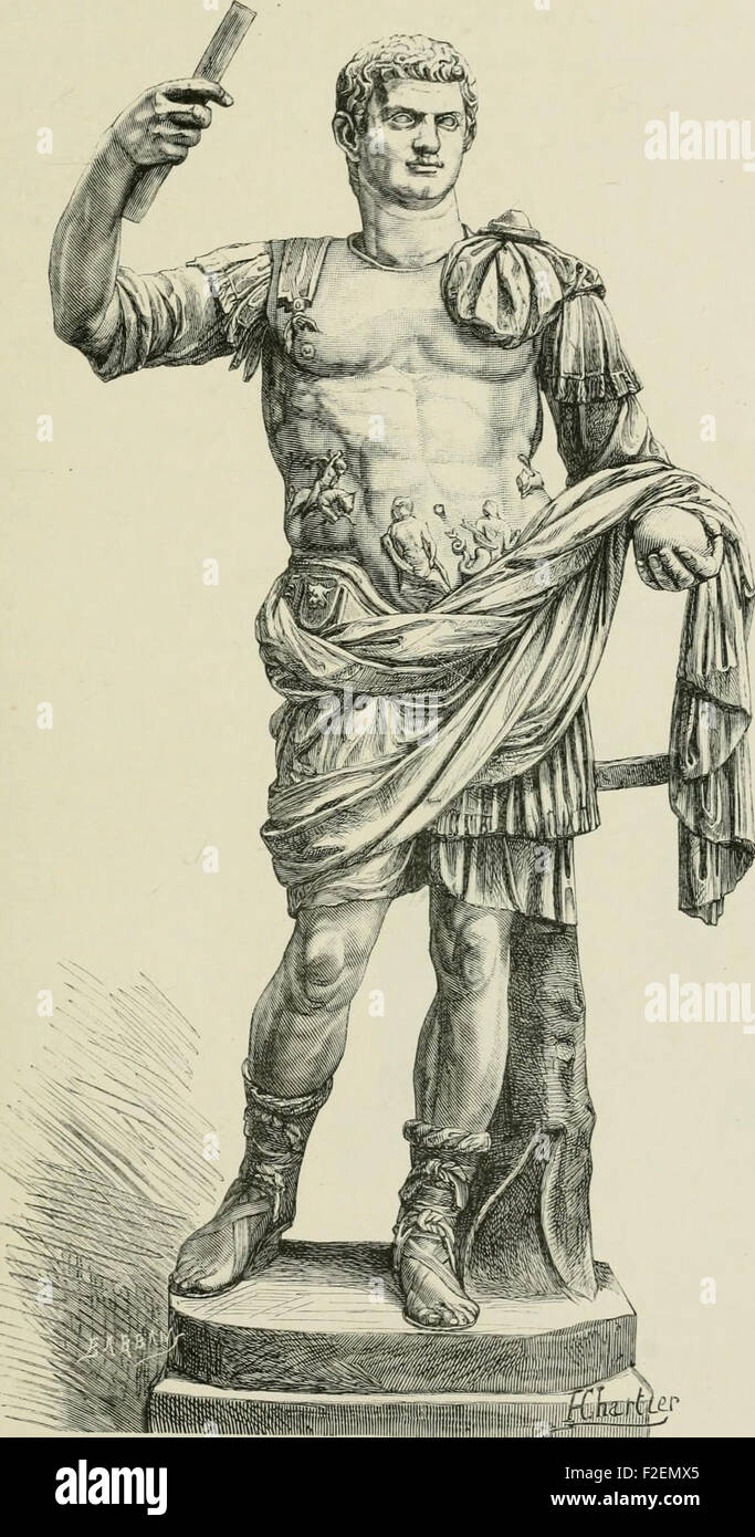 An 1883 illustration from a historical work on Rome and its people ...