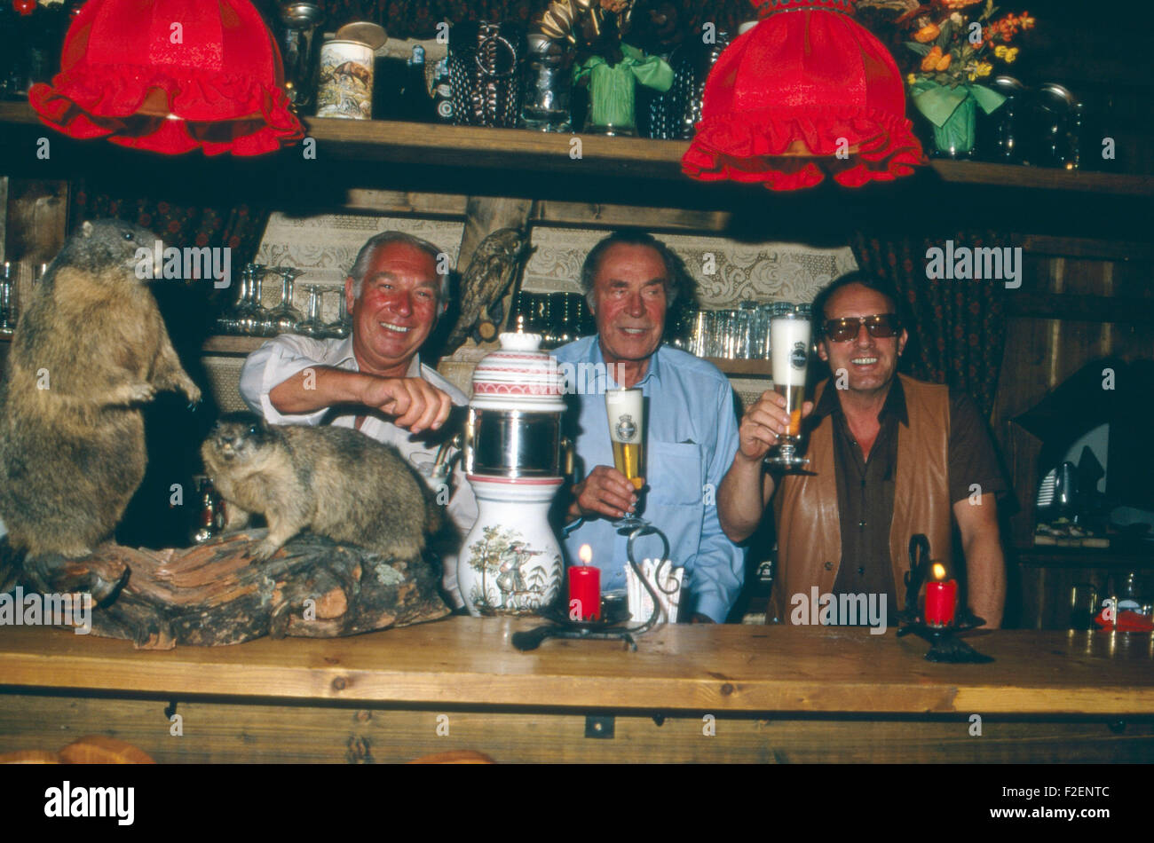 Drei Schauspieler (v. l.) Horst Niendorf, Wolfgang Lukschy und Achim ...