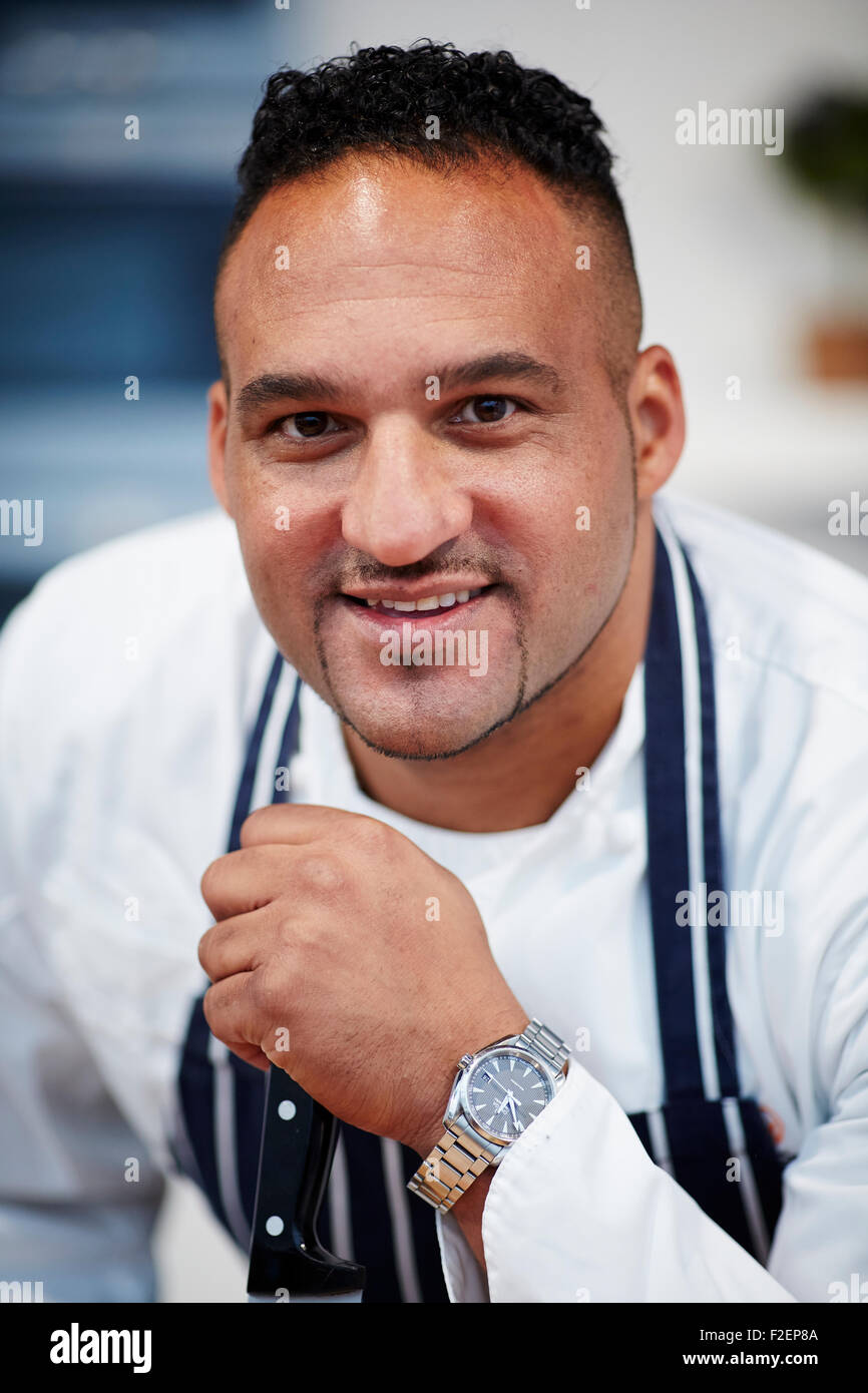 Celebrity chef Michael Caines portraits Stock Photo - Alamy