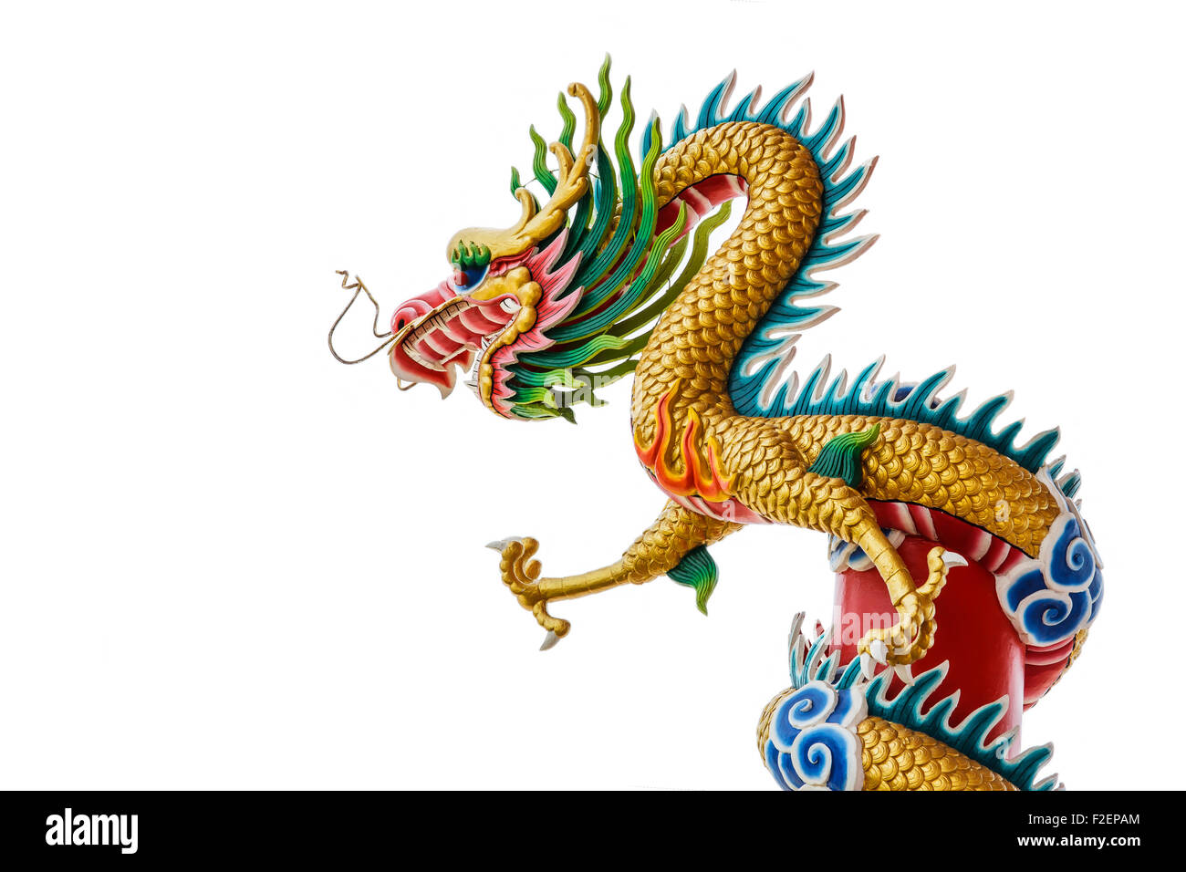 Dragon on pole Stock Photo - Alamy