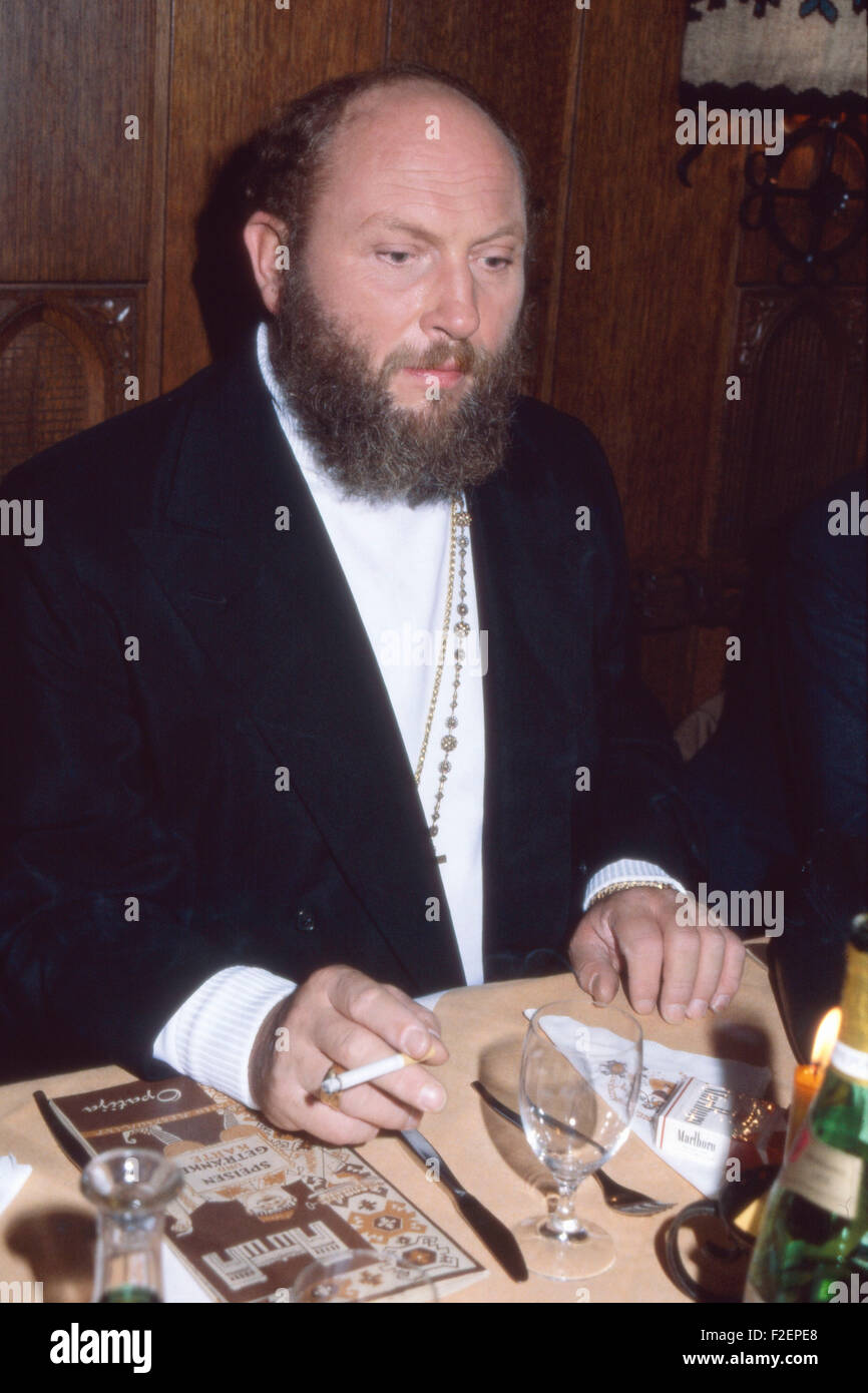 Der deutsche Sänger Ivan Rebroff, Deutschland 1980er Jahre. German ...