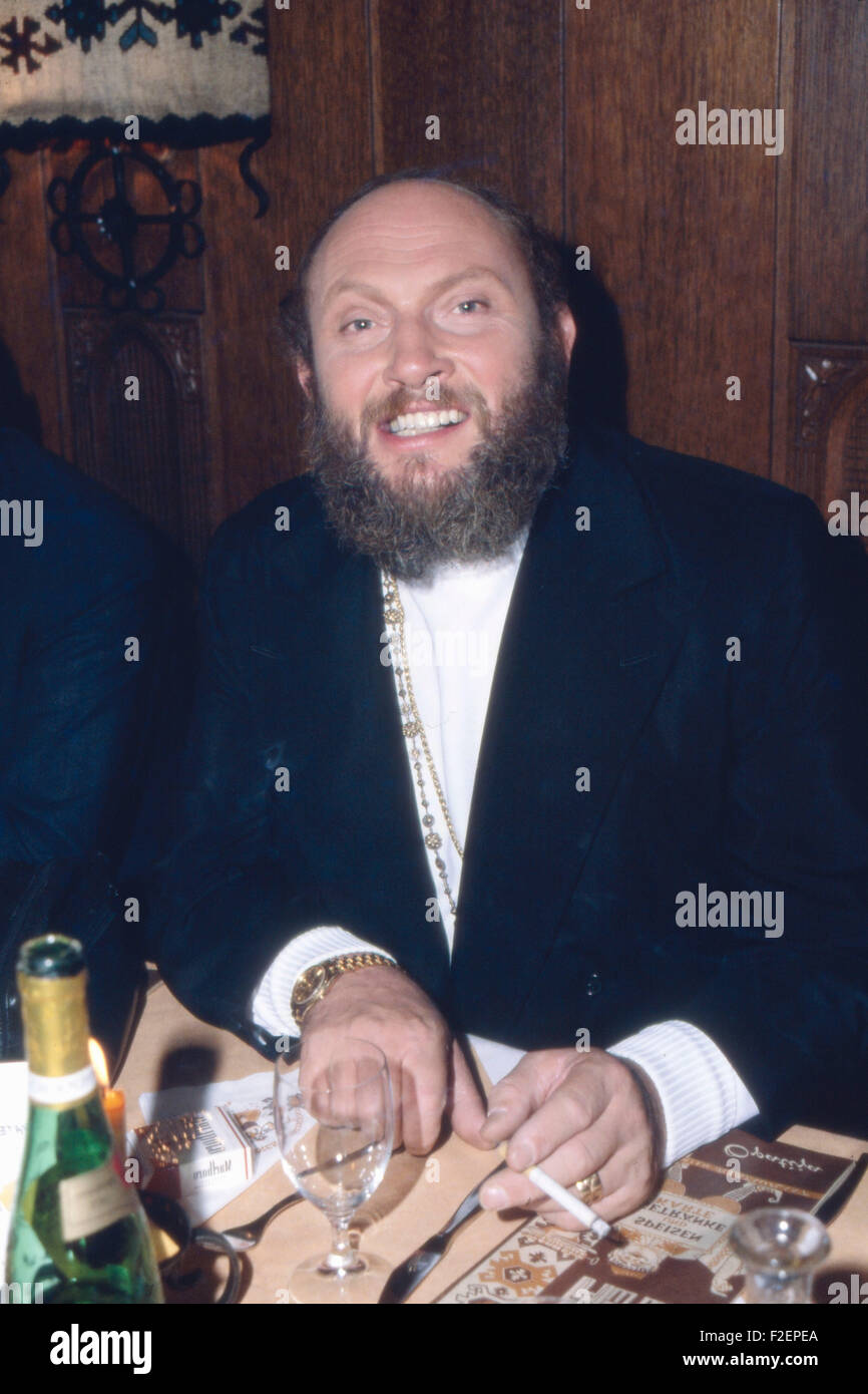 Der deutsche Sänger Ivan Rebroff, Deutschland 1980er Jahre. German ...