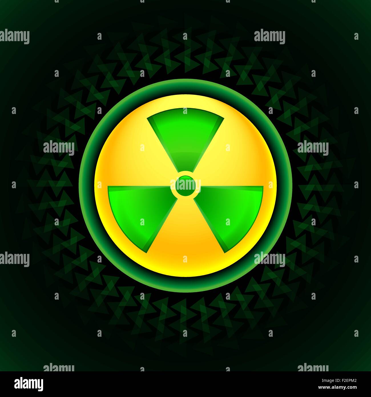 sign of radiation green Stock Vector Image & Art - Alamy