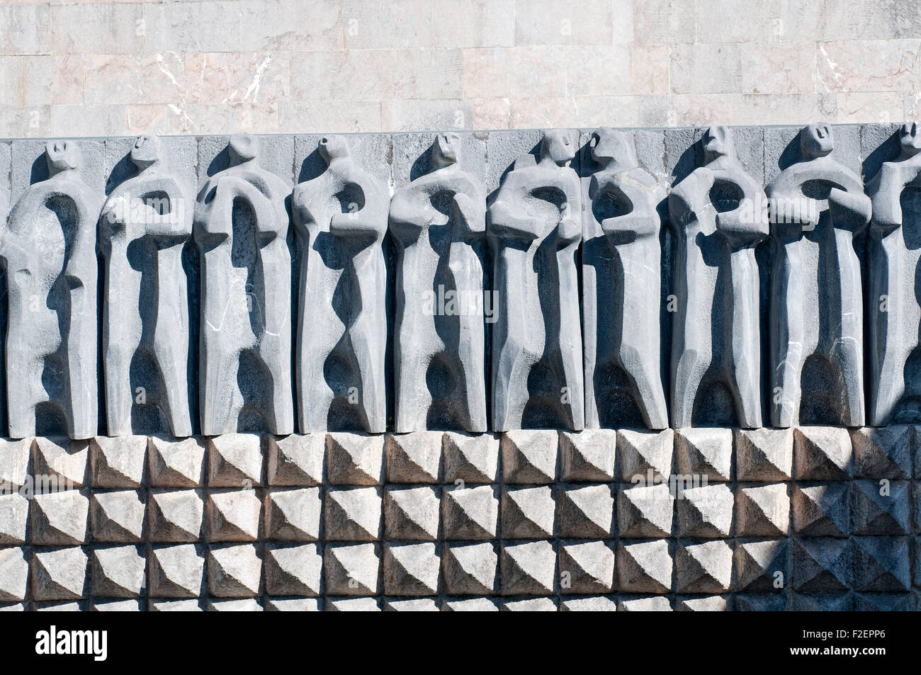 "The Apostles" sculpture, by Jorge Oteiza, at the entrance to the ...