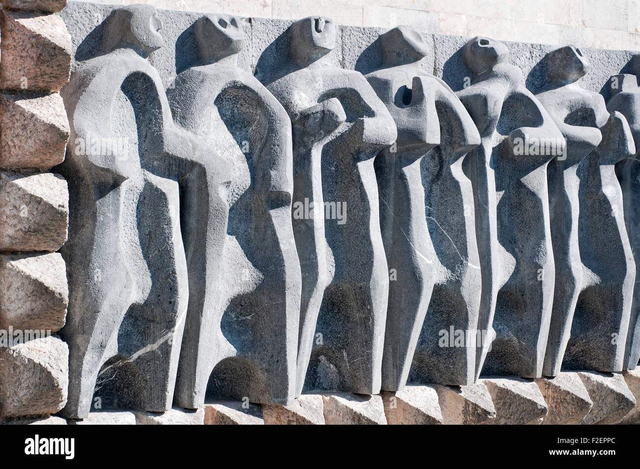 "The Apostles" sculpture, by Jorge Oteiza, at the entrance to the ...