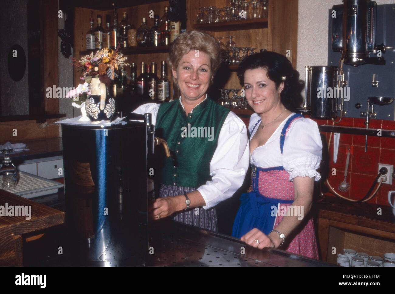 Deutsche volkstümliche Sängerin Lydia Huber, Deutschland 1980er Jahre ...