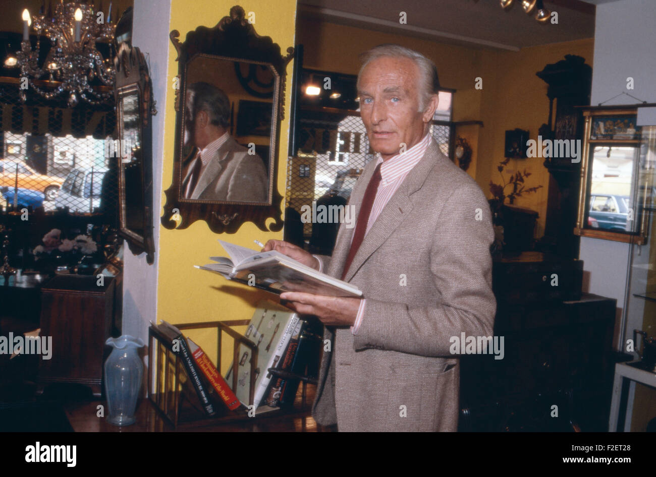 Der deutsche Schauspieler Anton Diffring, Deutschland 1980er Jahre ...