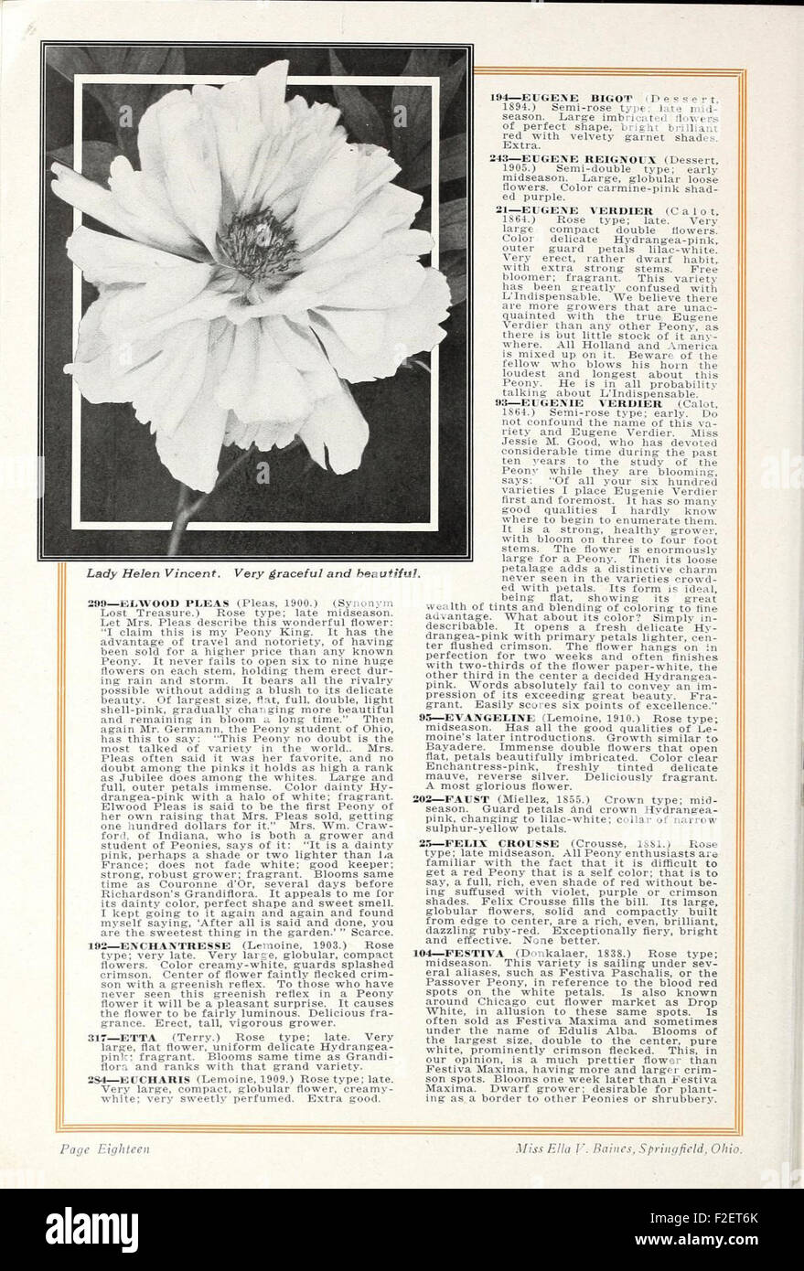 Peonies for Pleasure is a horticultural catalog focused on the ...