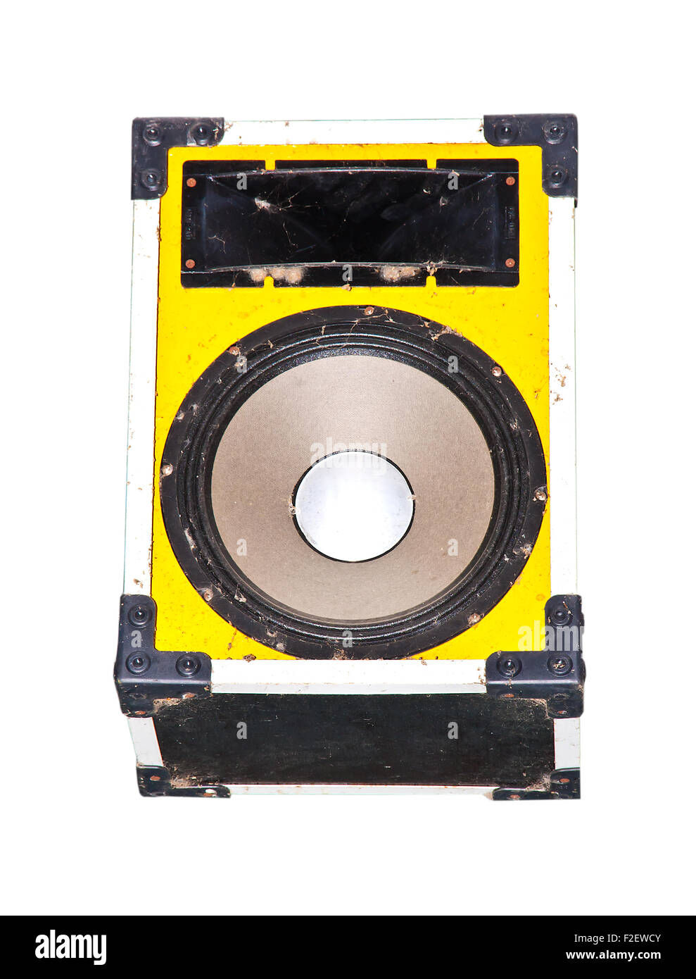 Loudspeaker box isolated on a white background Stock Photo - Alamy