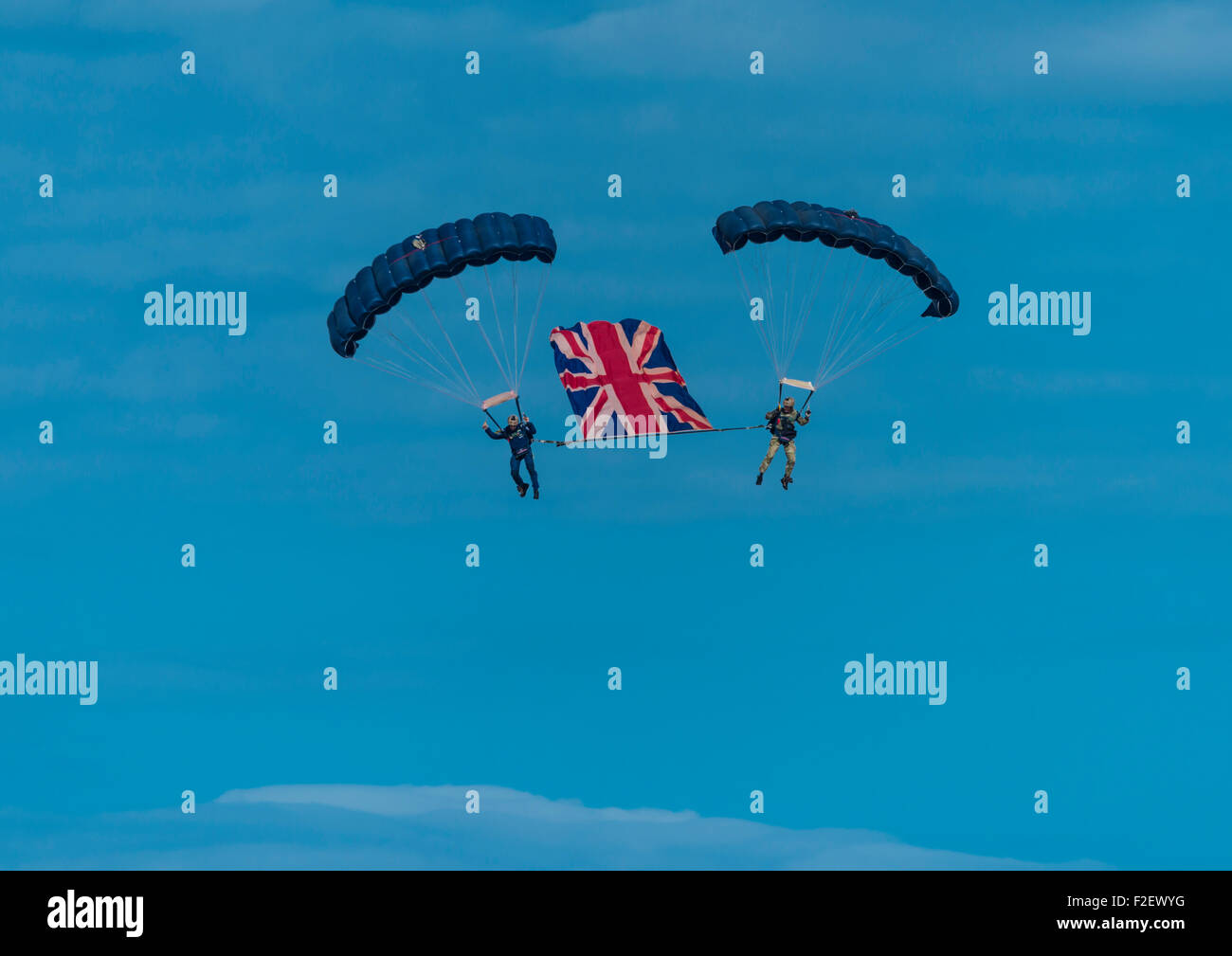 British army Tigers parachute team from the Prince of Wales royal ...