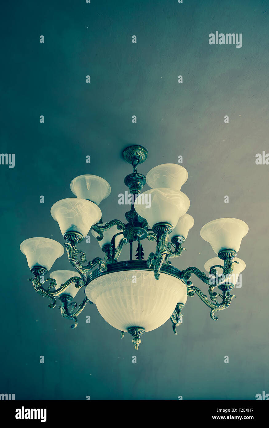 Antique Ceiling Lights Stock Photo - Alamy