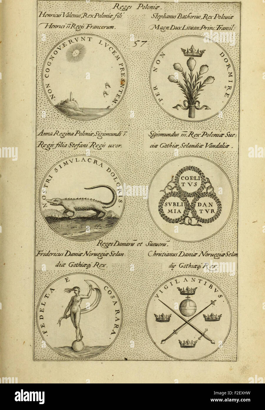 An illustration from the 1600 work 'Symbola diuina et humana ...