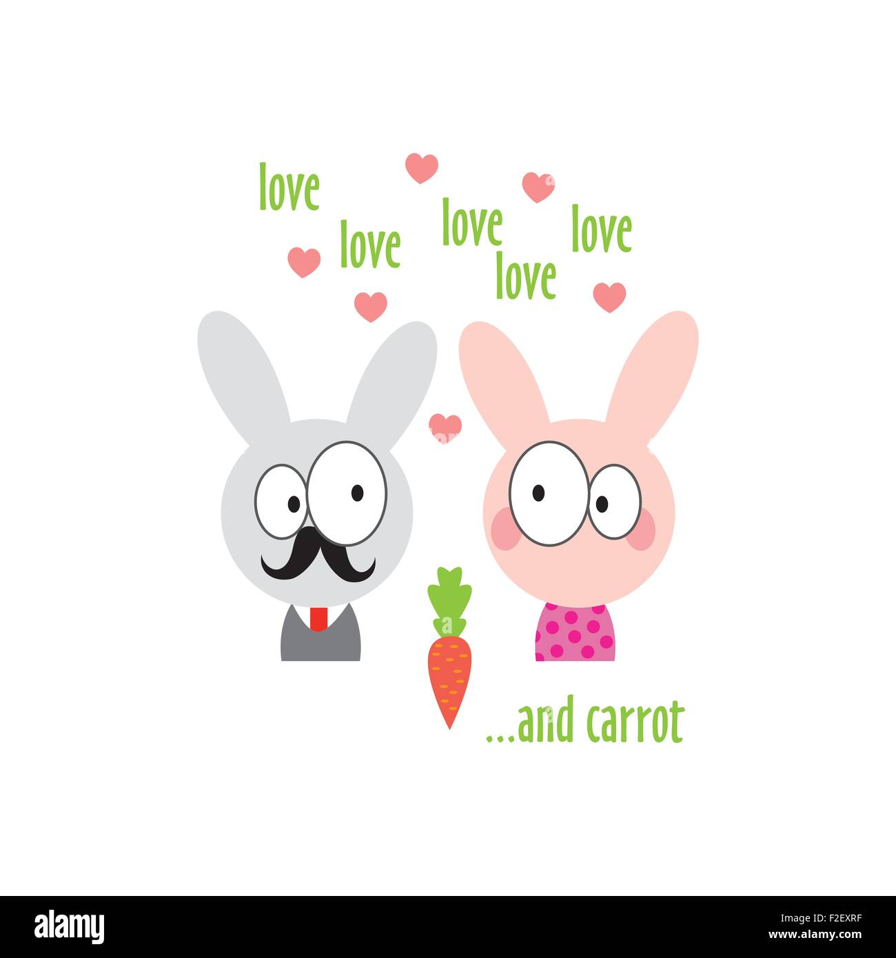 Rabbits ears and sign Stock Vector Images - Alamy