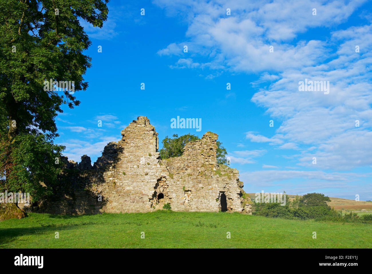 Pendragon Castle, Mallerstang valley, Cumbria, England UK Stock Photo ...