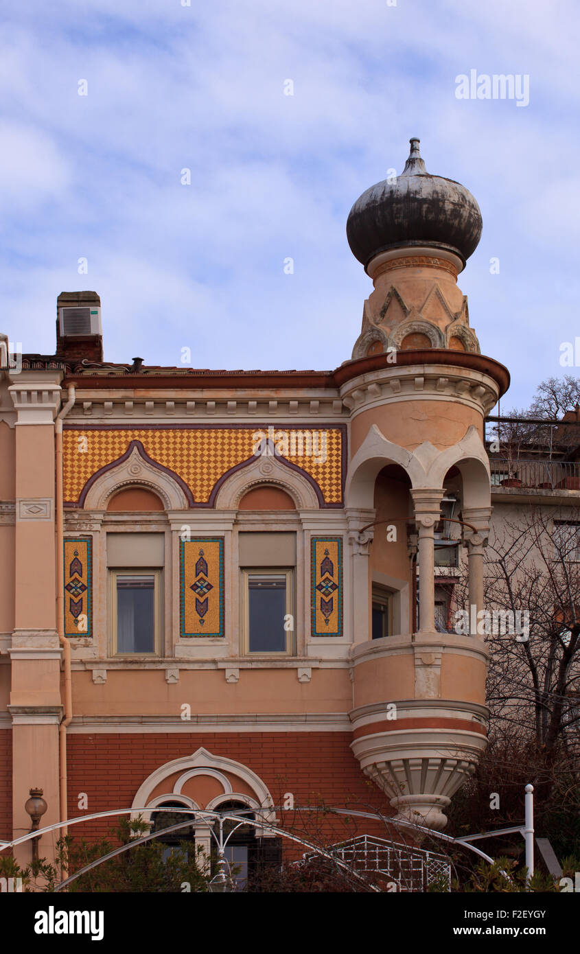 View of Arabesque building in Trieste Stock Photo - Alamy