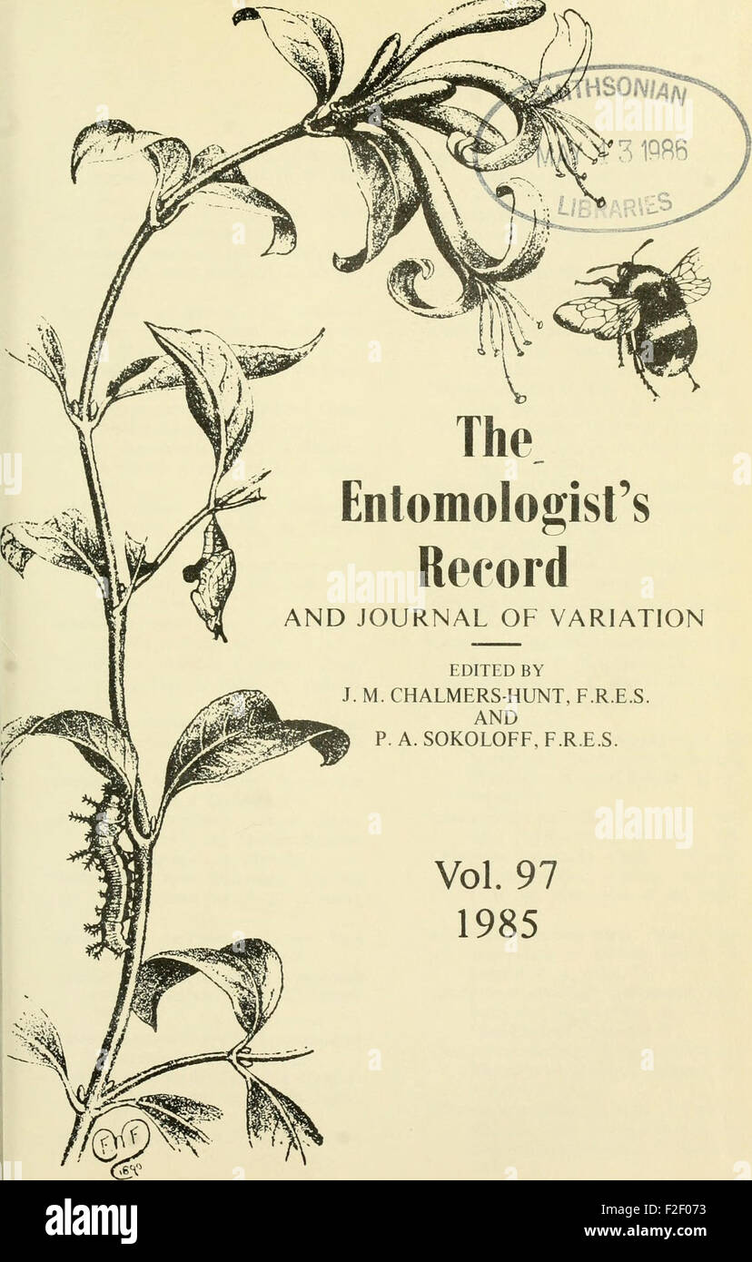 A journal from 1985 that focuses on entomological studies and the ...