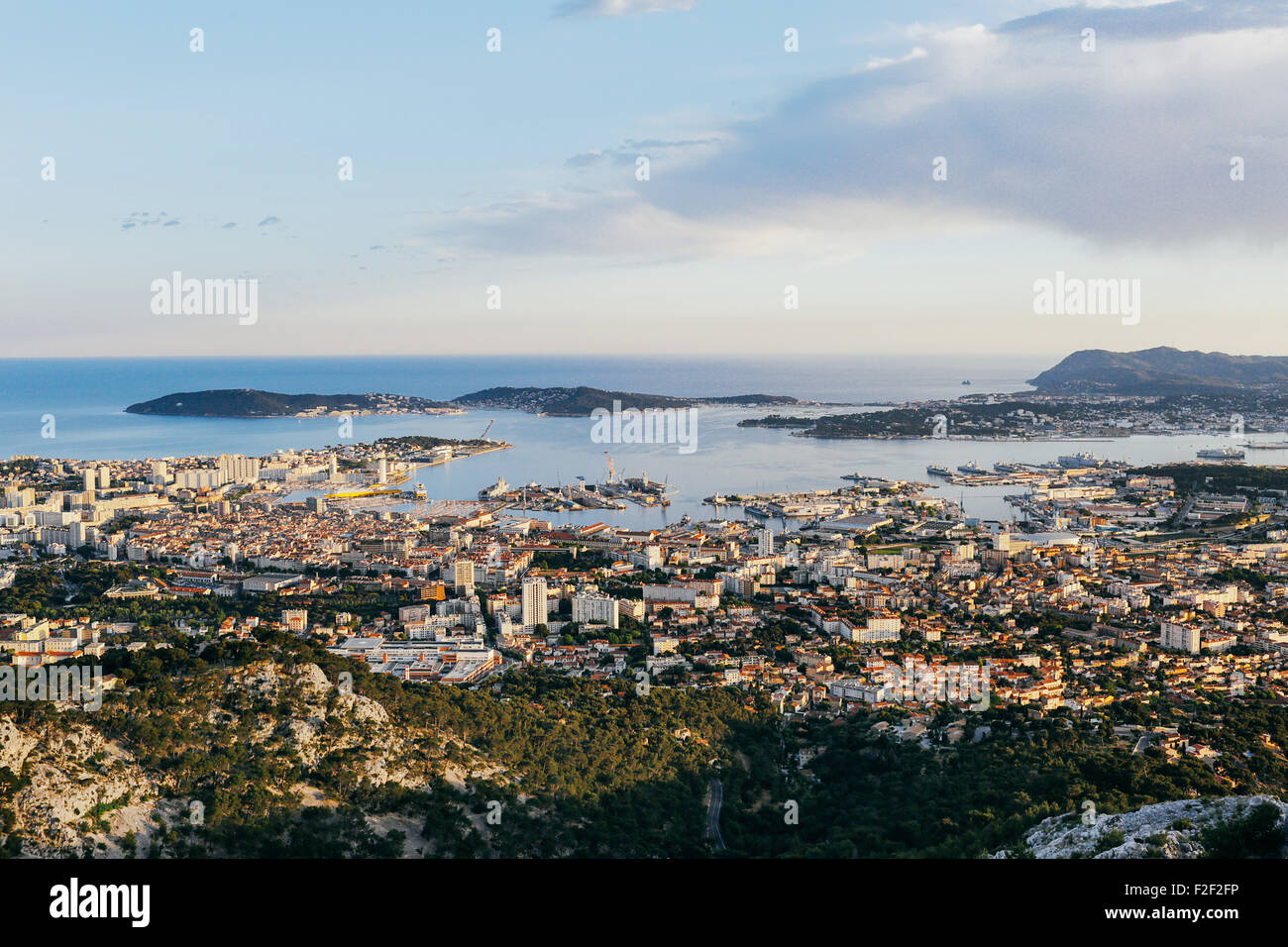 Toulon (south-eastern France): the natural harbour Stock Photo - Alamy